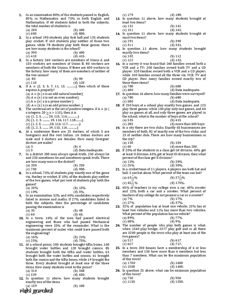 14. Set Theory | PDF | Mathematics 14. Set Theory | PDF | Mathematics