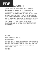 SCP-8980 - SCP Foundation | PDF | Experiment | Information