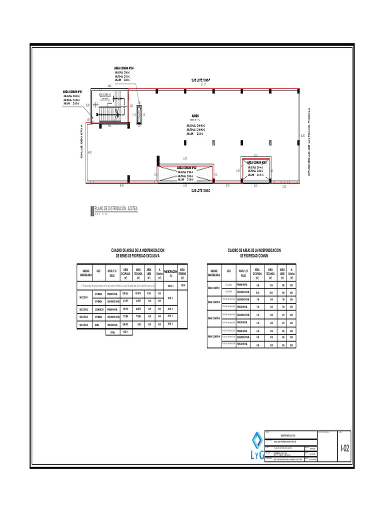 Plano de Distribución Azotea Tacna | PDF