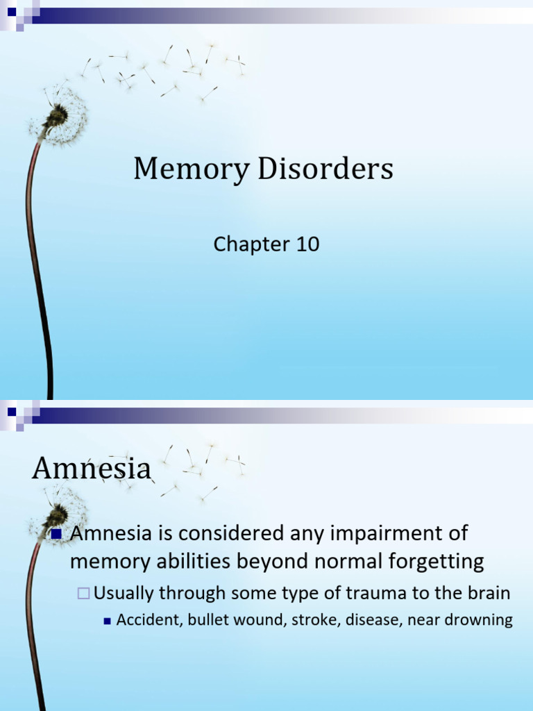 Memory Disorders 2024 - amnesiact | PDF | Amnesia | Memory