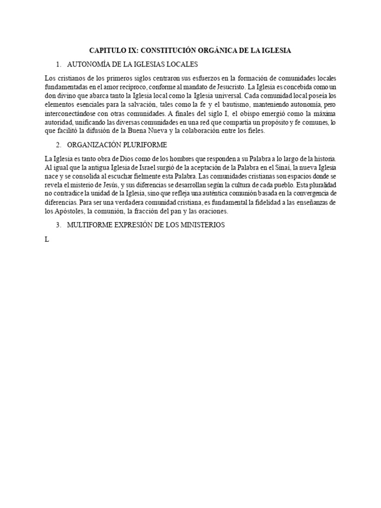 Capitulo Ix Pdf Papa Obispo