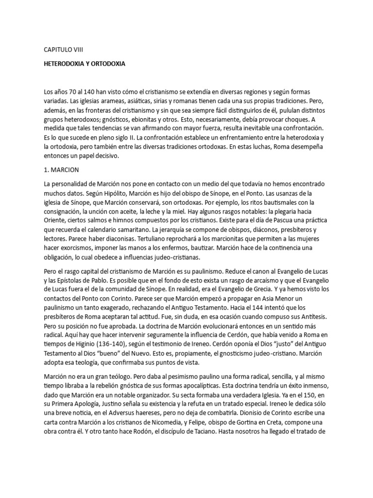 Capitulo Viii | PDF | Gnosticismo | Ireneo