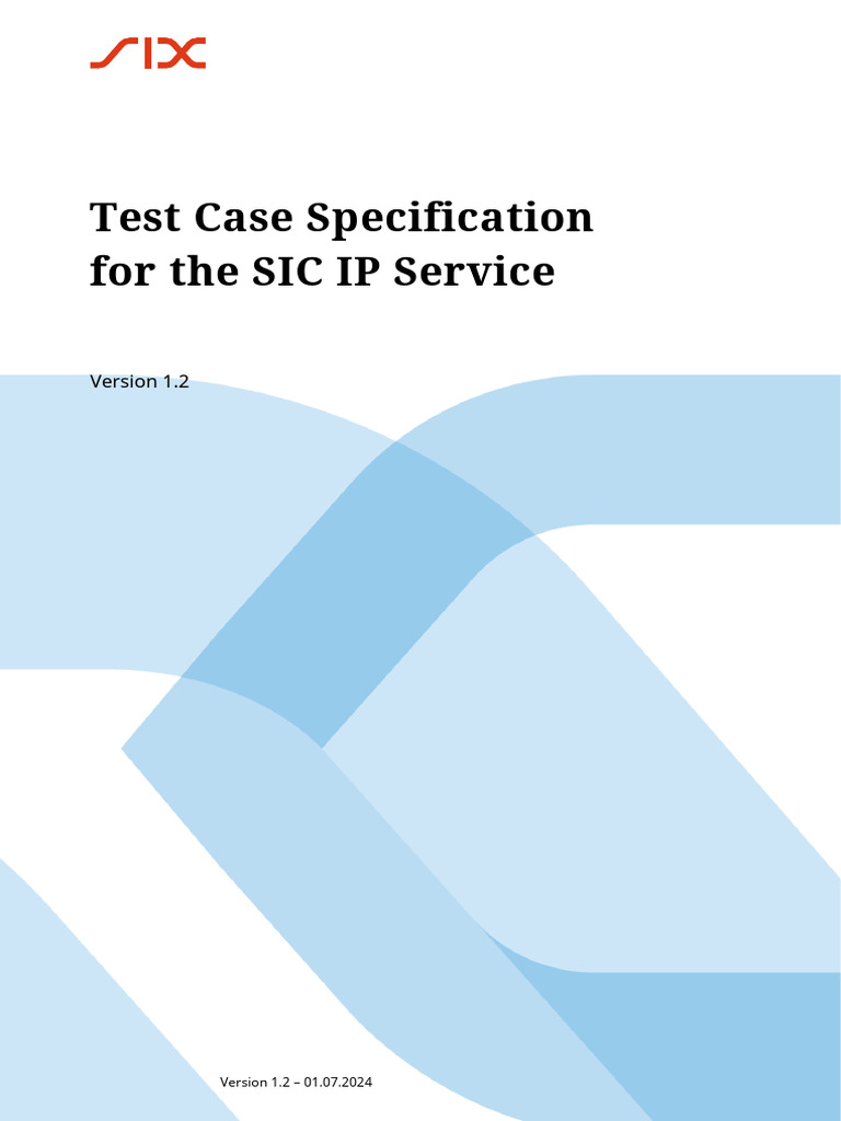 Test Case Specification Sic Ip Service en | PDF | Computing