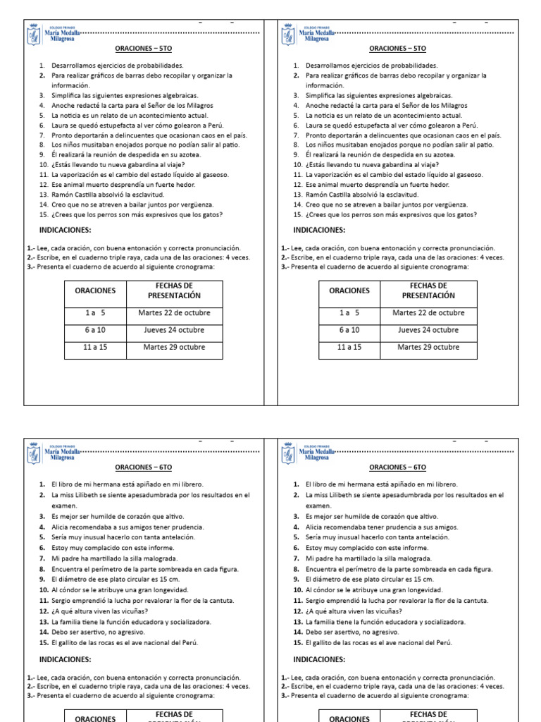Ortografía 5to y 6to IV BIM 1 ok | PDF