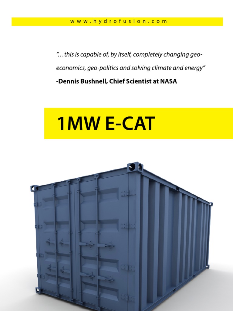 A-1MW Ecat Brochure English 1-1 | PDF | Fusion Power | Nuclear Reactor