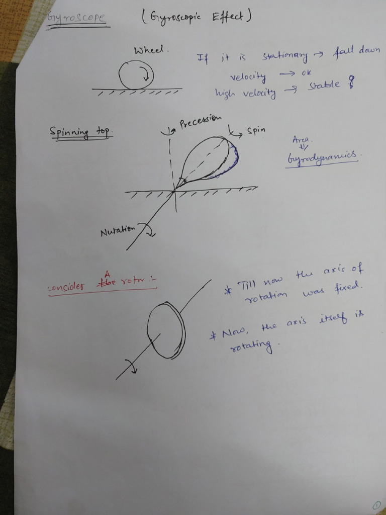 Gyroscope Notes | PDF