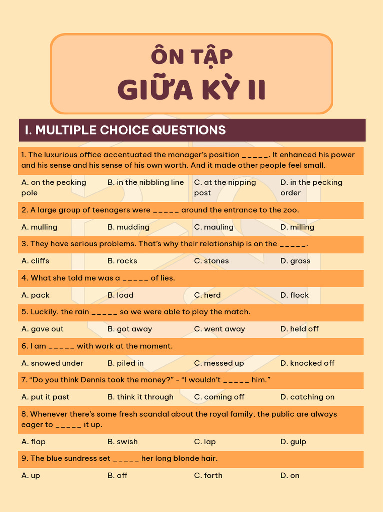 (2SG Gen 4) Ôn Tập Giữa Kỳ Ii | PDF