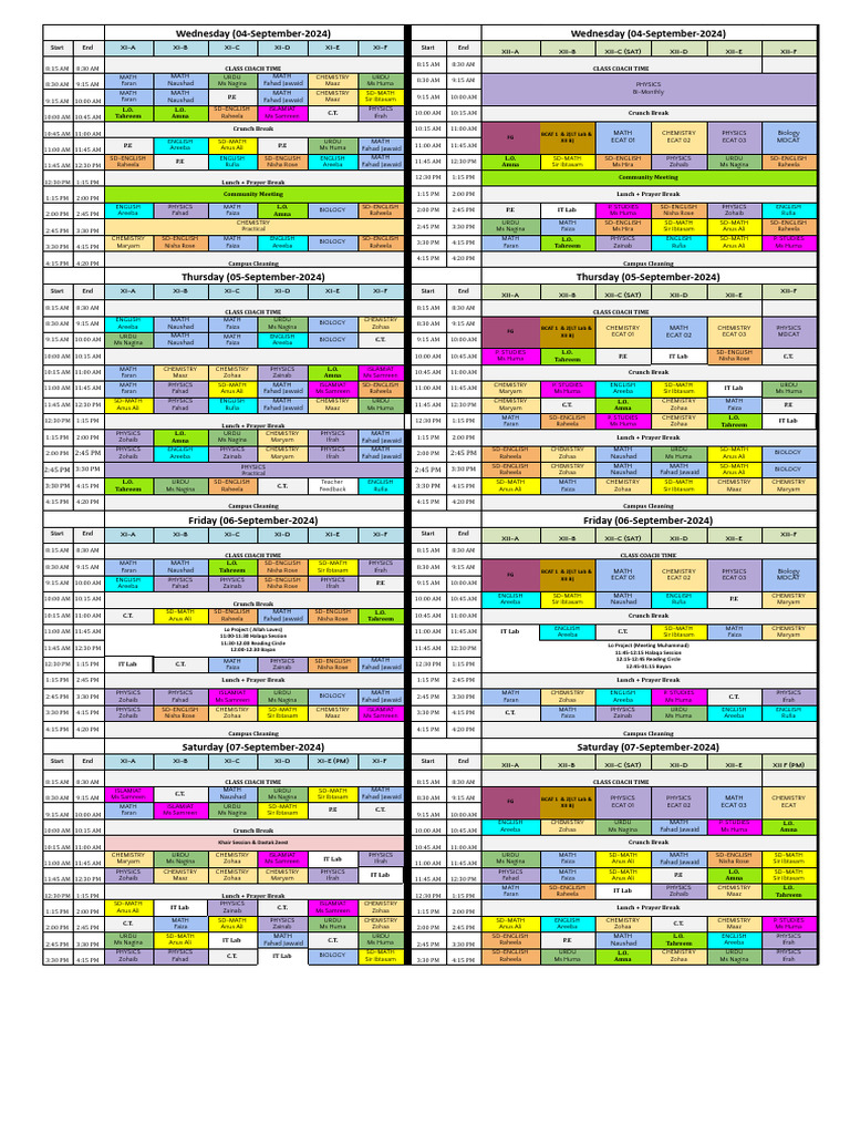 TCFC TT 04-09-24 To 07-09-24 | PDF
