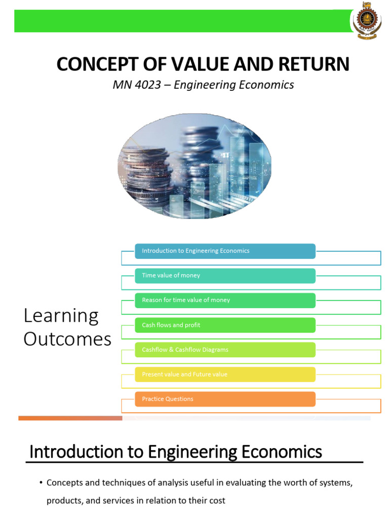 1st Lecture - Concept of Value and Return | PDF | Present Value | Interest