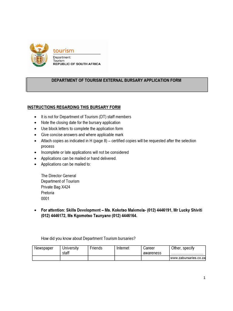 DoT Form | PDF