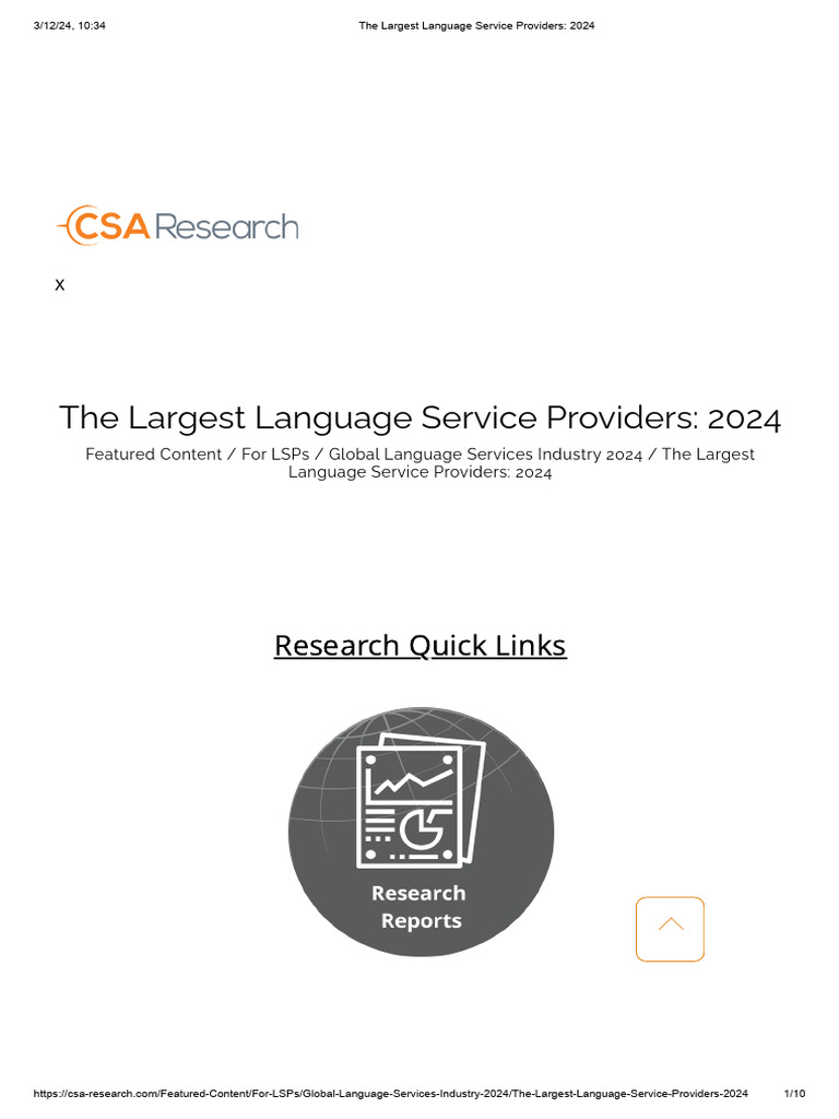 The Largest Language Service Providers_ 2024 | PDF The Largest Language Service Providers_ 2024 | PDF