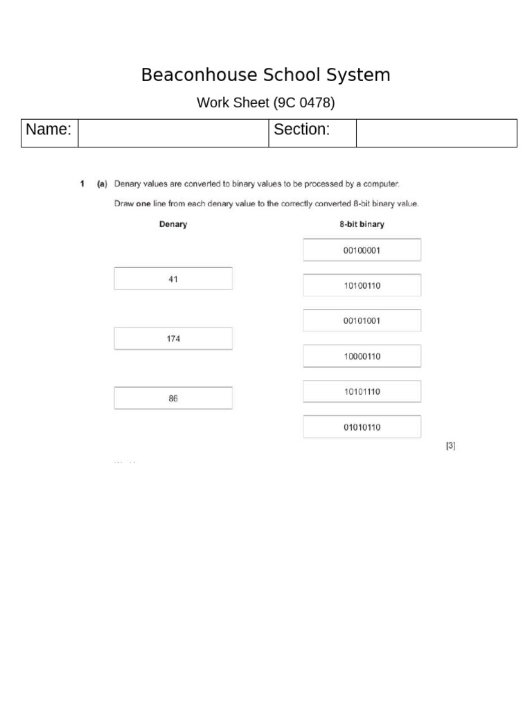 Computer Science Binary Hexadecimal System Pdf