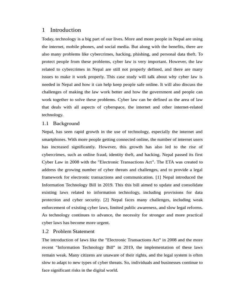 Cyber Law Challenges in Nepal | PDF | Cybercrime | Security