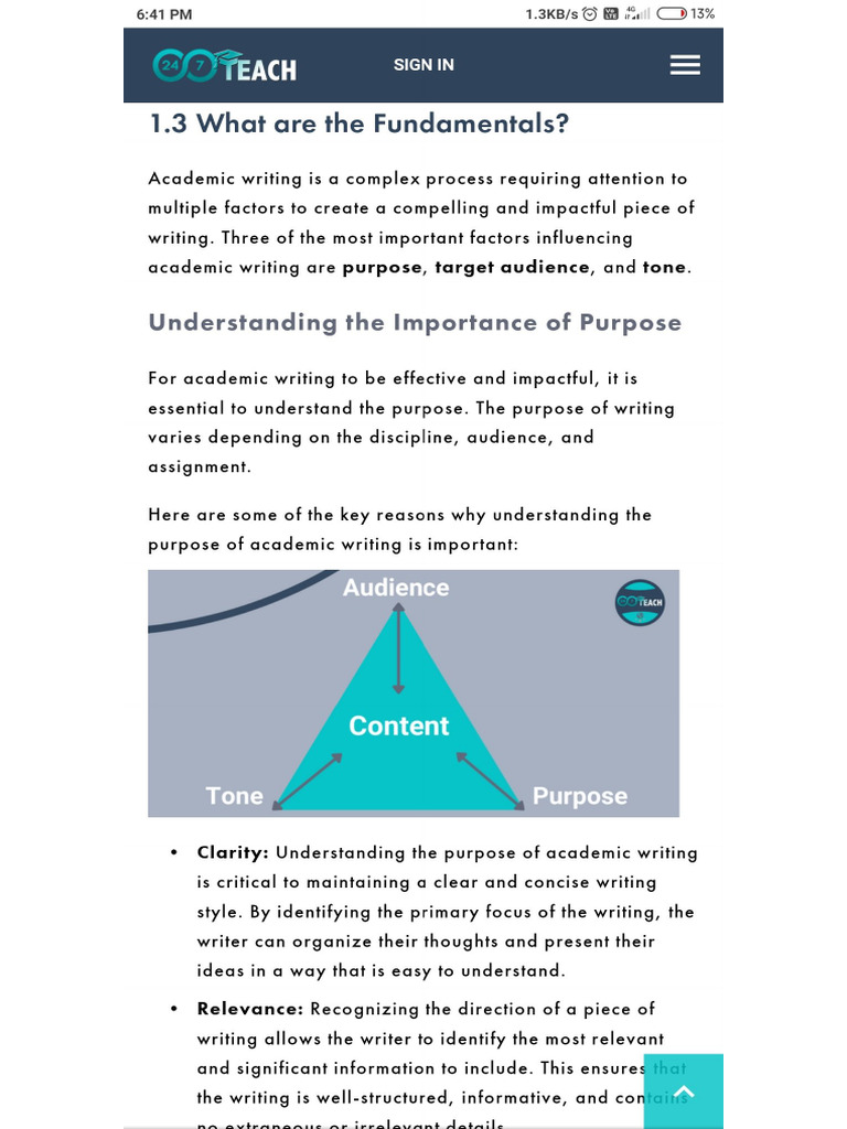 Fundamentals of Academic Writing | PDF