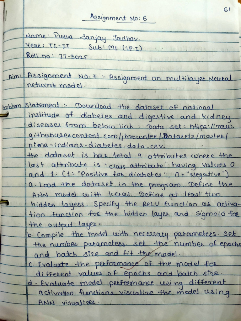 ML - Assingment 7 | PDF