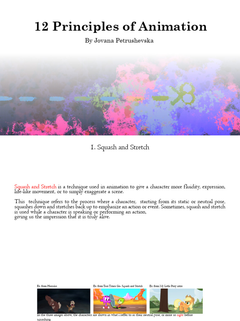 Key Animation Principles Explained | PDF | Animation