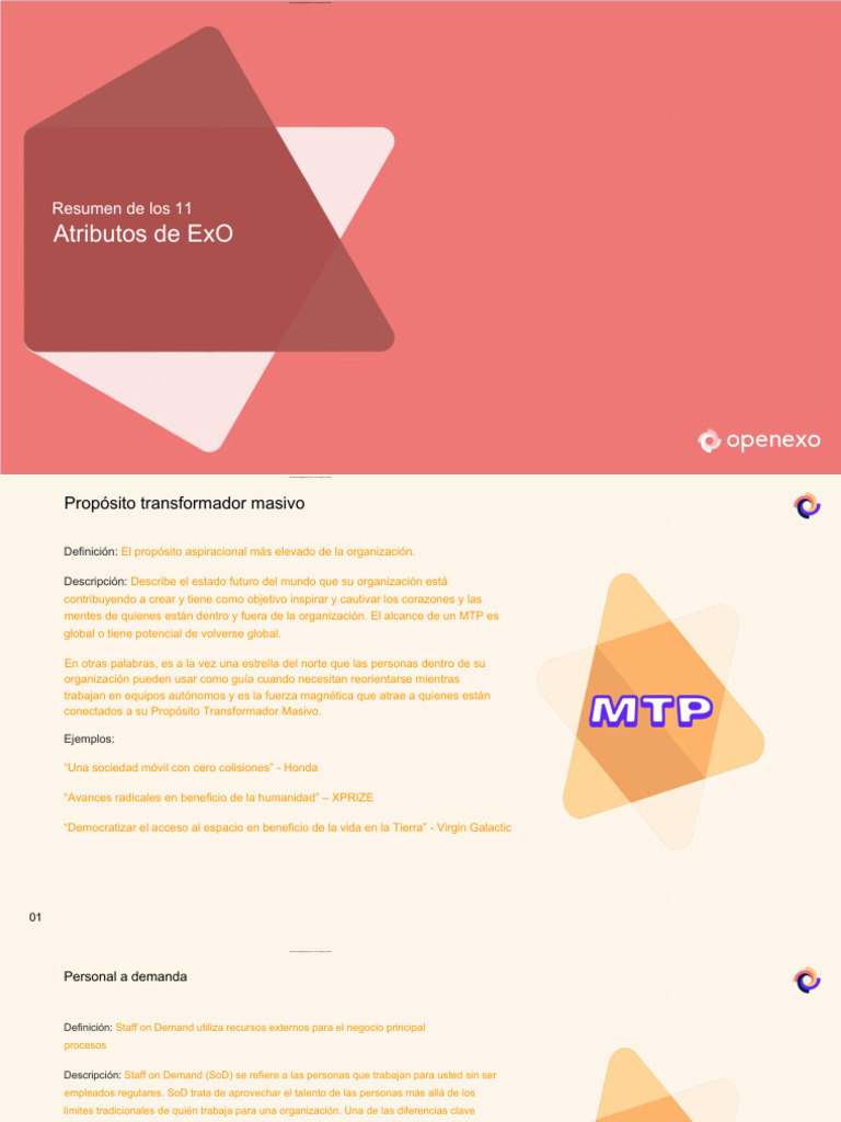 ExO Attributes Esp | PDF | Aplicación movil | Experimentar