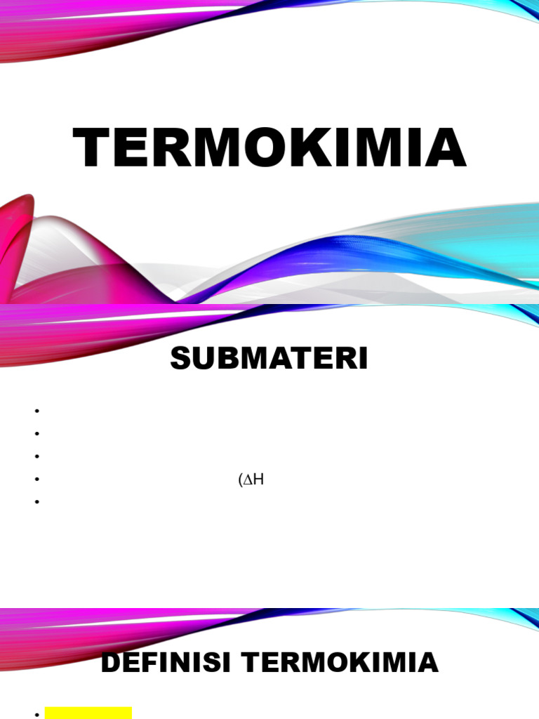 Termokimia, Kimia Kelas XI | PDF