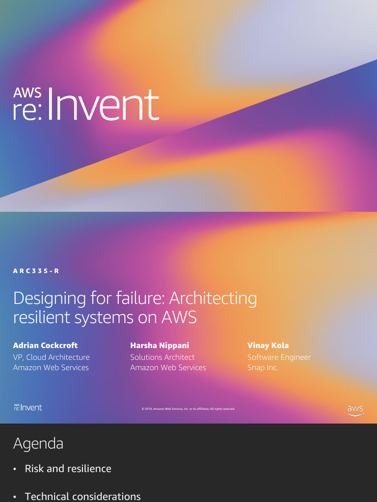 REPEAT_1_Designing_for_failure_Architecting_resilient_systems_on_AWS_ARC335-R1 | PDF | Amazon ...