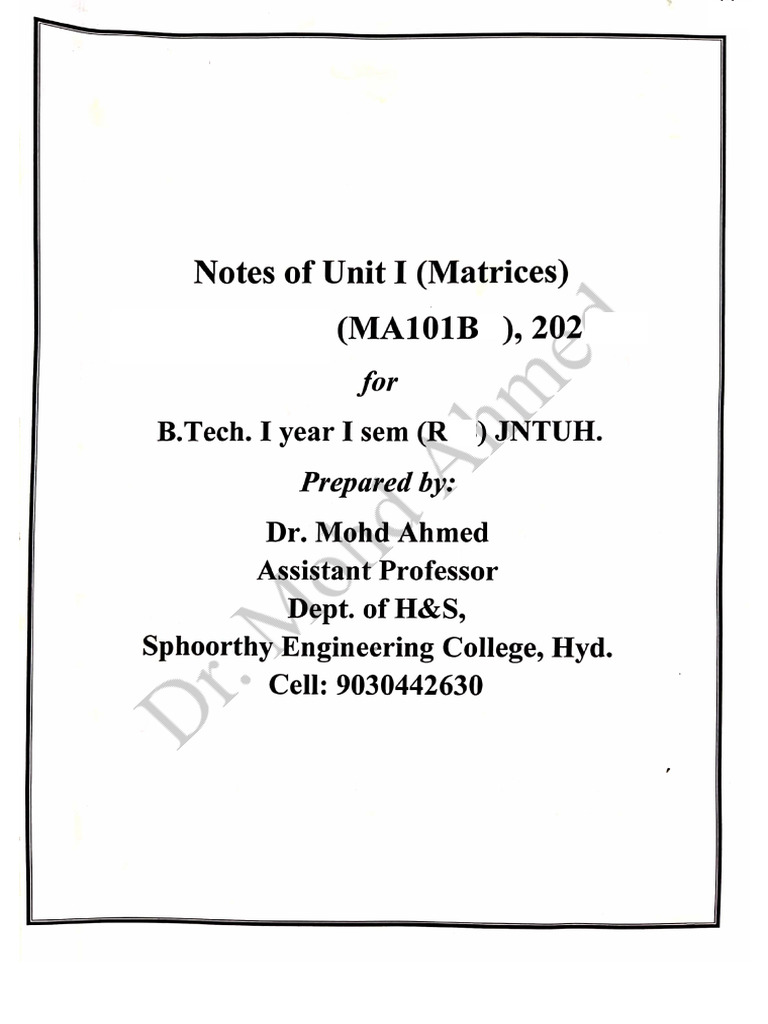 Unit 1_M&C | PDF | Mathematics | Science