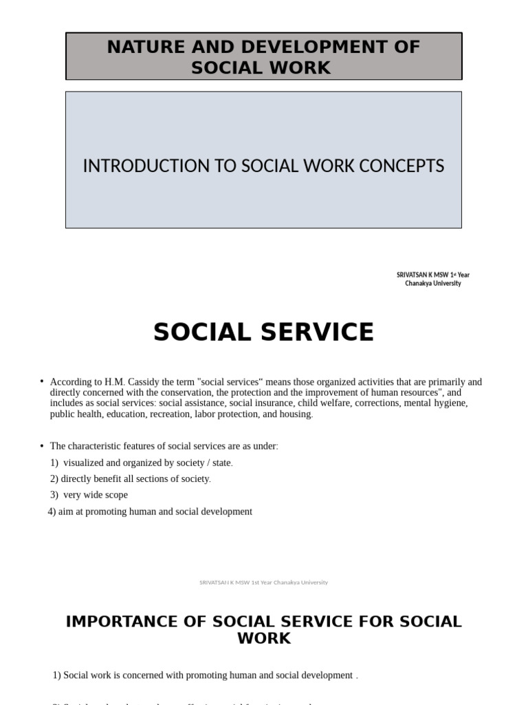 Nature and Development of Social Work | PDF | Social Work | Justice