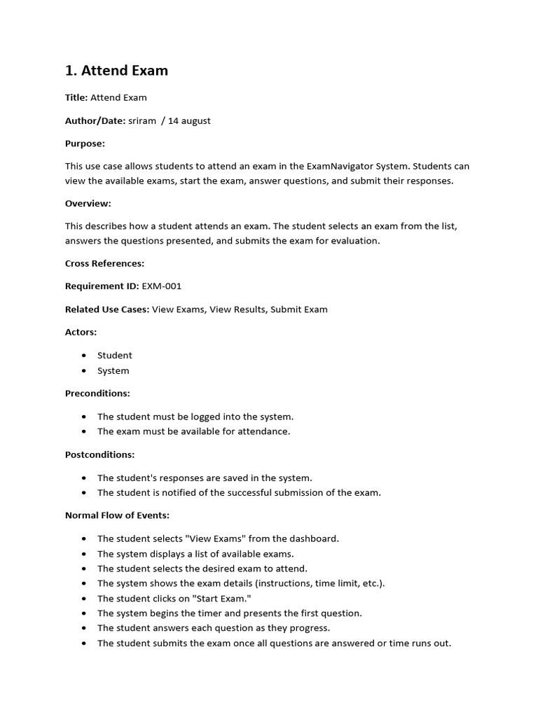 Use Case Specification Pdf Databases Information Science