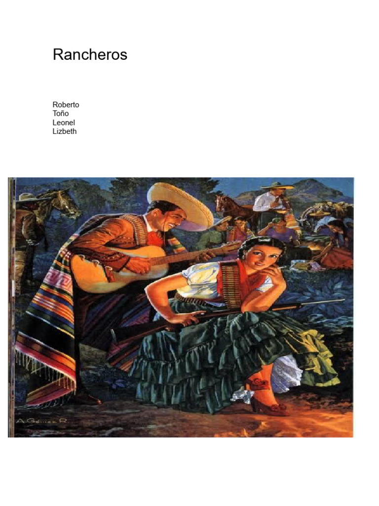 Rancheros: Roberto Toño Leonel Lizbeth | PDF