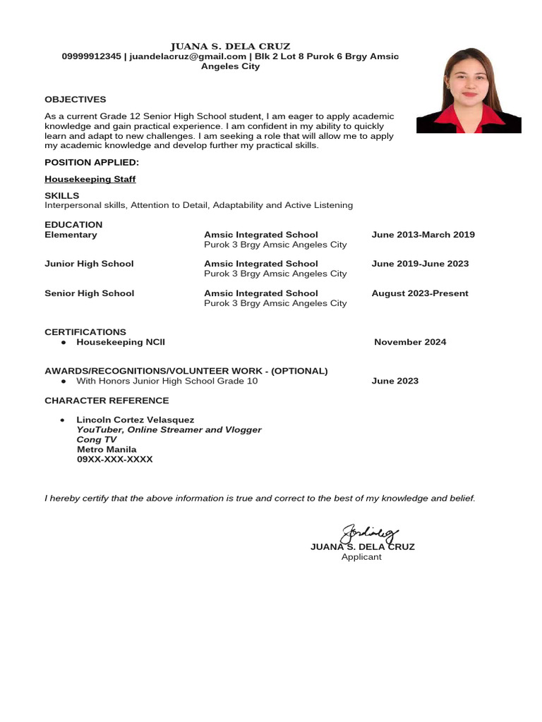 Sample Resume and Cover Letter | PDF | Behavior Modification | Learning