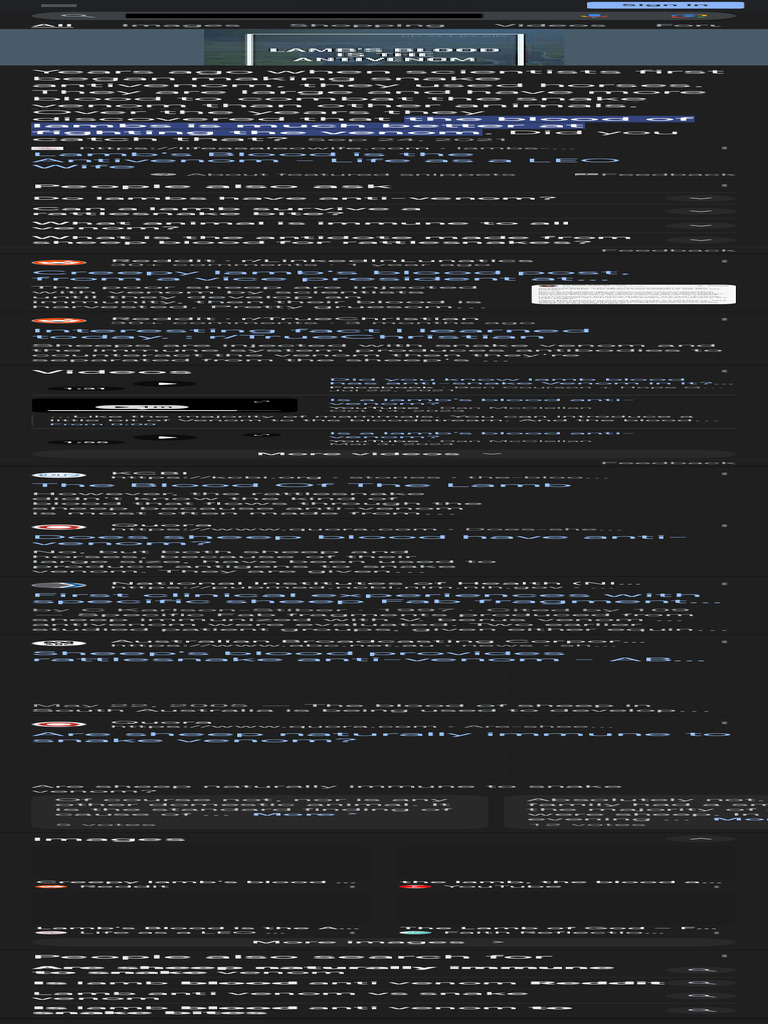 Lamb Anti Venom - Google Search | PDF | Immunology