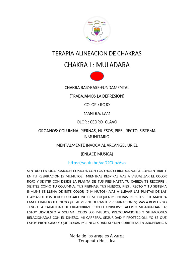 TERAPIA ALINEACION DE CHAKRAS FEBRERO 2024 | PDF | Sistema digestivo ...