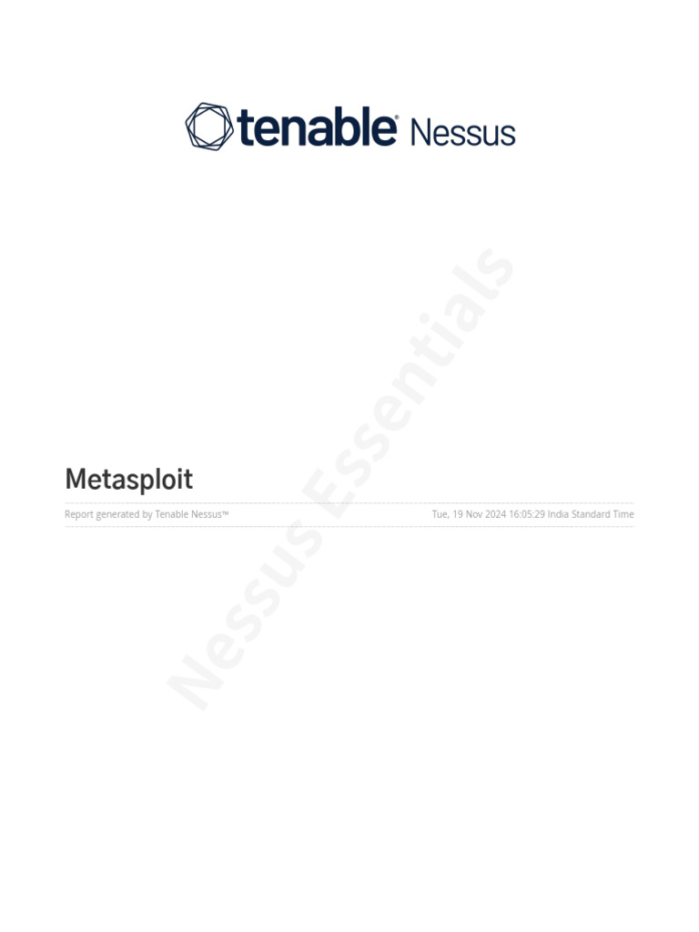Metasploit Nesus Resport | PDF | Transport Layer Security ...