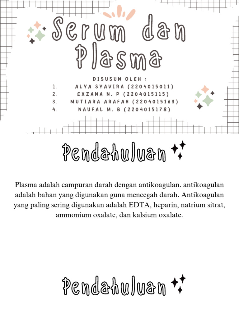 2 Serum Dan Plasma | PDF
