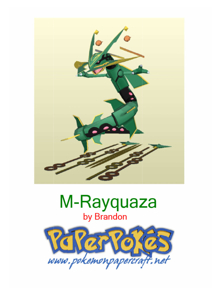 Mega Rayquaza Assembly Guide | PDF