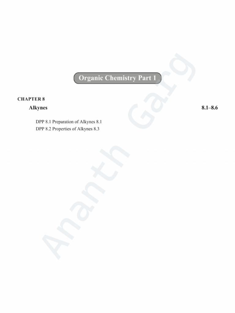Alkynes DPP | PDF