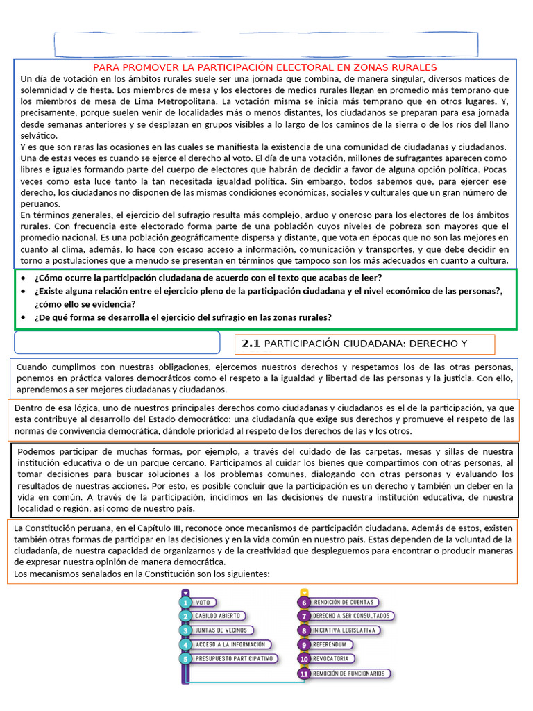3° DPCC - Actv.02-Unid.03 | PDF | Gobierno local | Votación