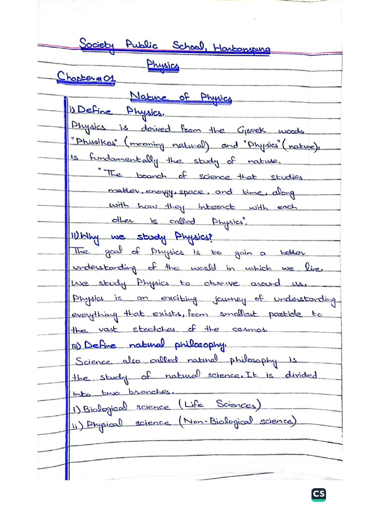 Physics (CH# 01) | PDF