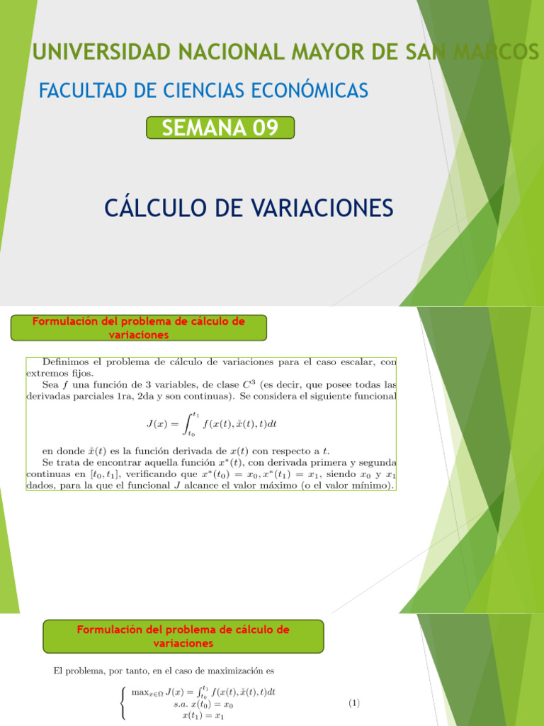 PPT9-1 Calculo de Variaciones | PDF