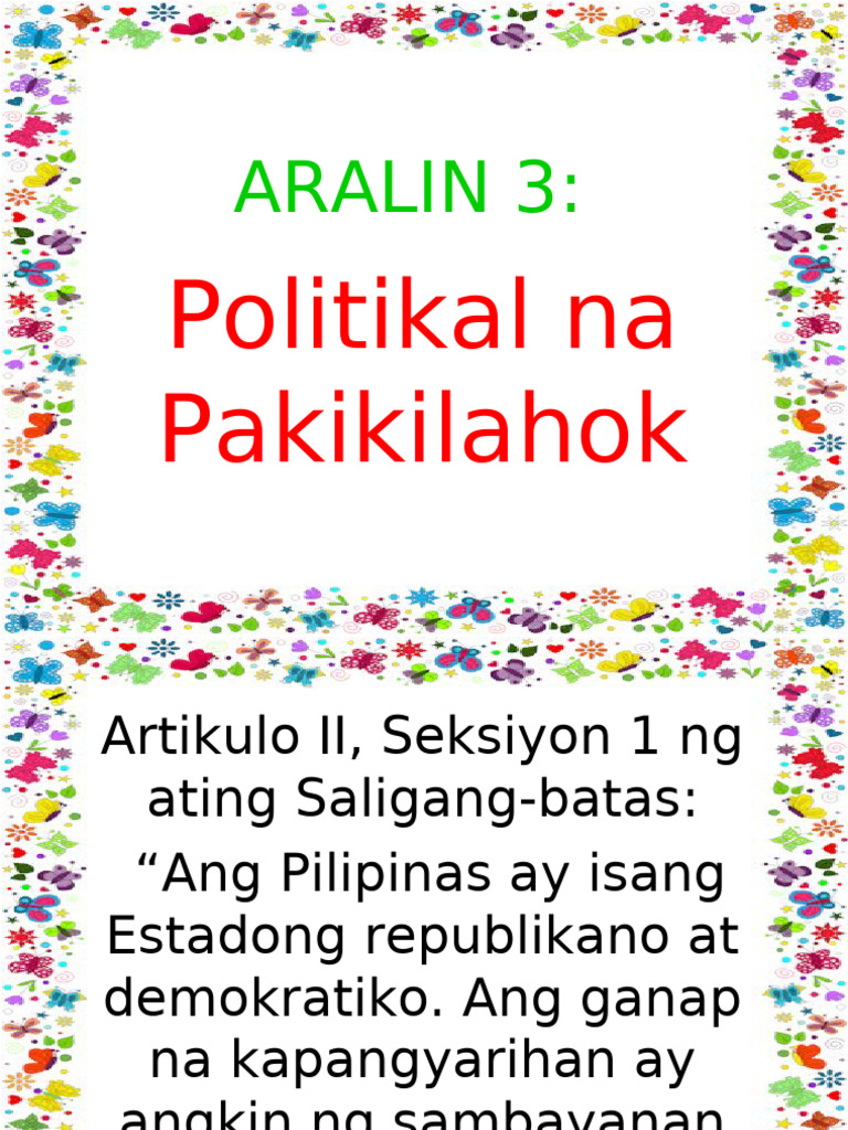 Politikal Pakikilahok | PDF