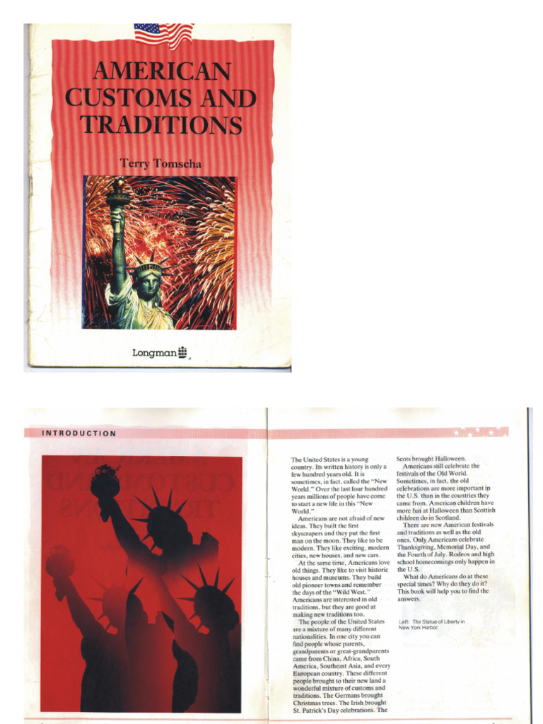 American Customs and Traditions - Extensive Reading | PDF