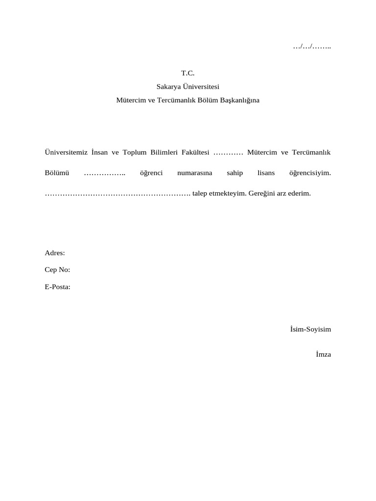 1._Genel_Dilekce_Ornegi_ | PDF