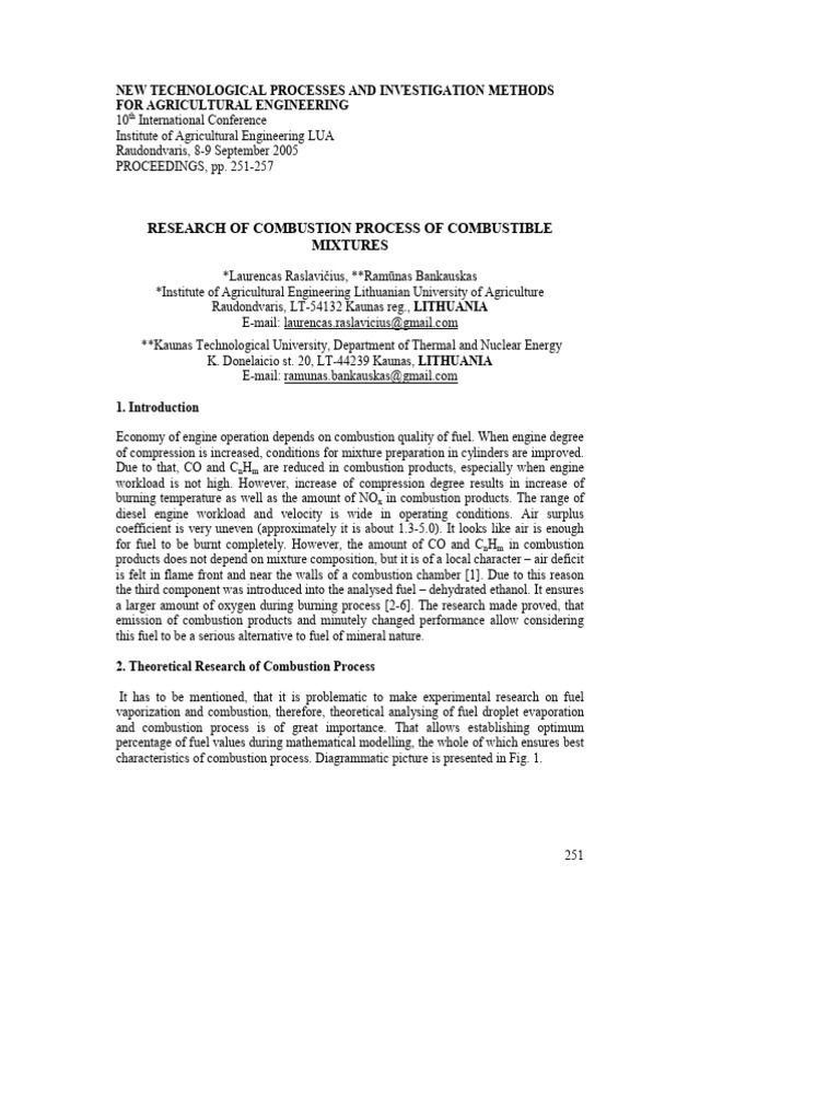 Combustion Process Research in Engines | PDF | Combustion | Heat Transfer
