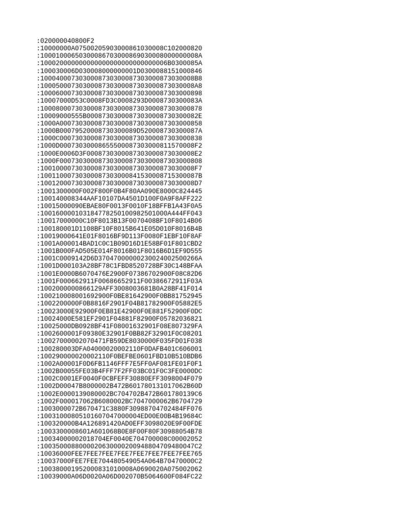 Hexadecimal Data Code Analysis | PDF