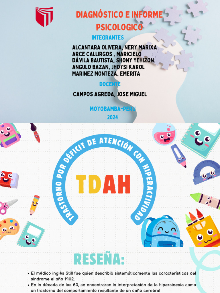 Tdah - PPT Prevencion | PDF | Desorden hiperactivo y deficit de atencion | Medicina