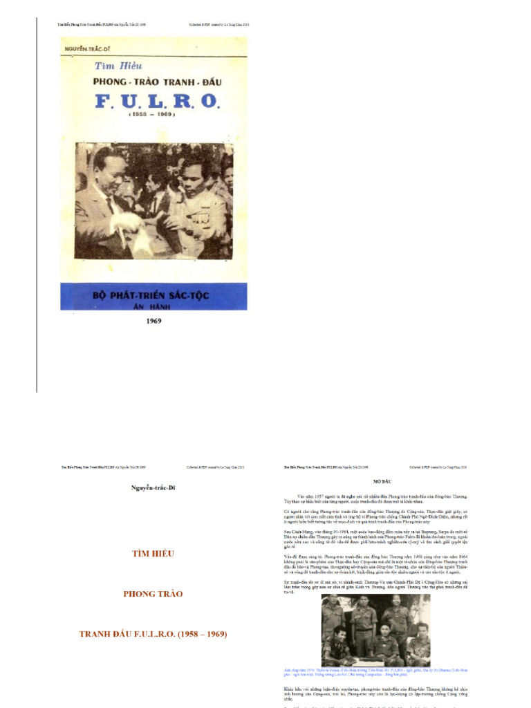 Lịch sử phong trào tranh đấu FUlRO | PDF