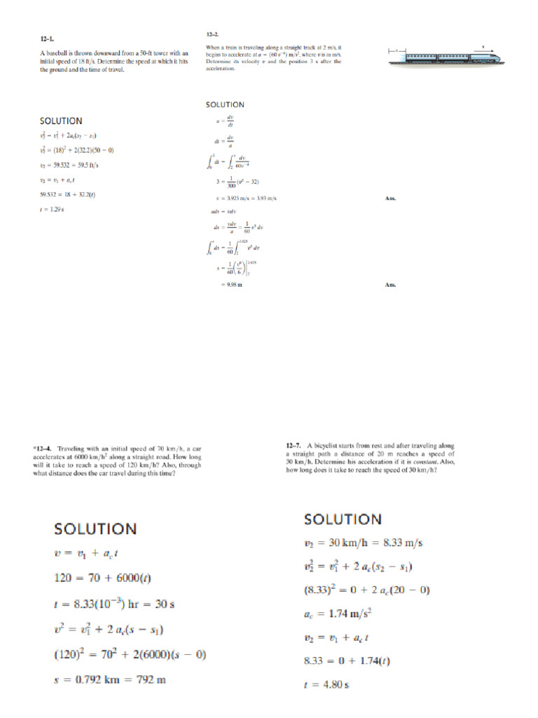 Rectilinear Motion | PDF