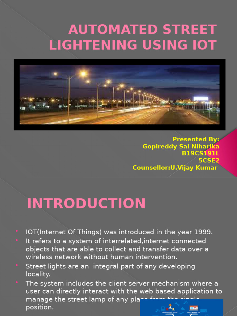 Automated Street Lightening Using Iot1 | PDF | Electrical Resistance And Conductance | Resistor