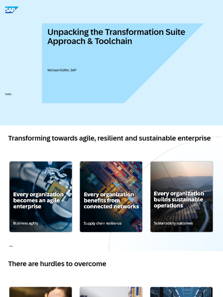 D1T07 Michael Koeffler Unpacking the Transformation Suite Approach and Toolchain | PDF ...