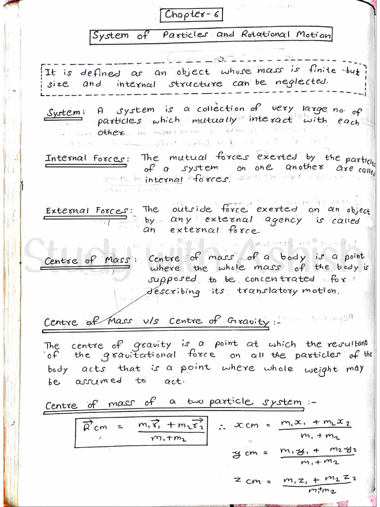 System of Particles & Rotational Motion | PDF
