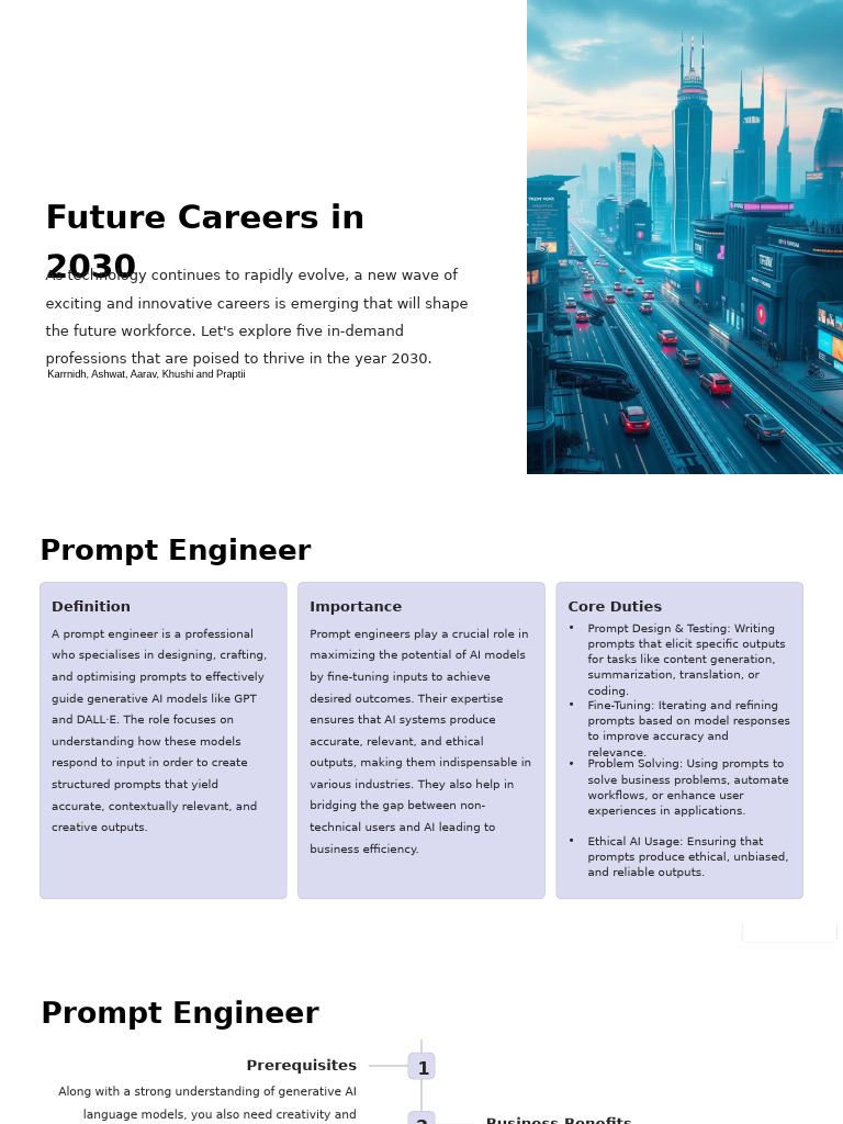 Future Careers: Top Jobs for 2030 | PDF | Artificial Intelligence ...