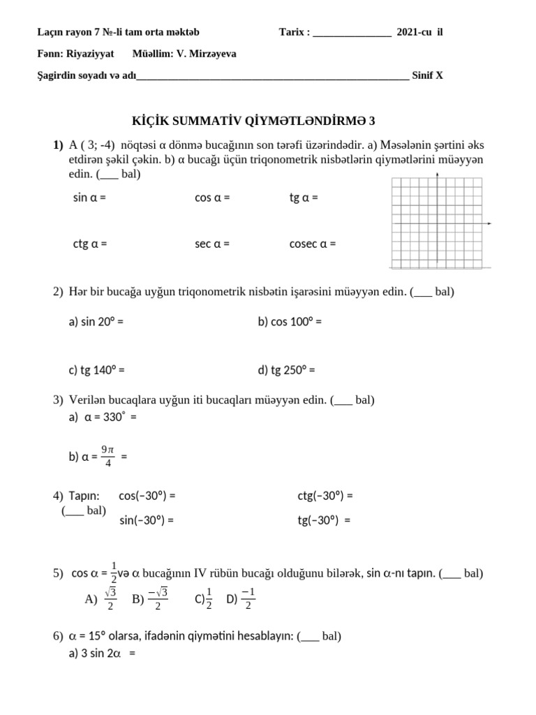 10 Cu Sinif Ksq3 | PDF